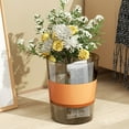 Modular Trash Can Transparent Storage Bin with Three Sections for Easy ...