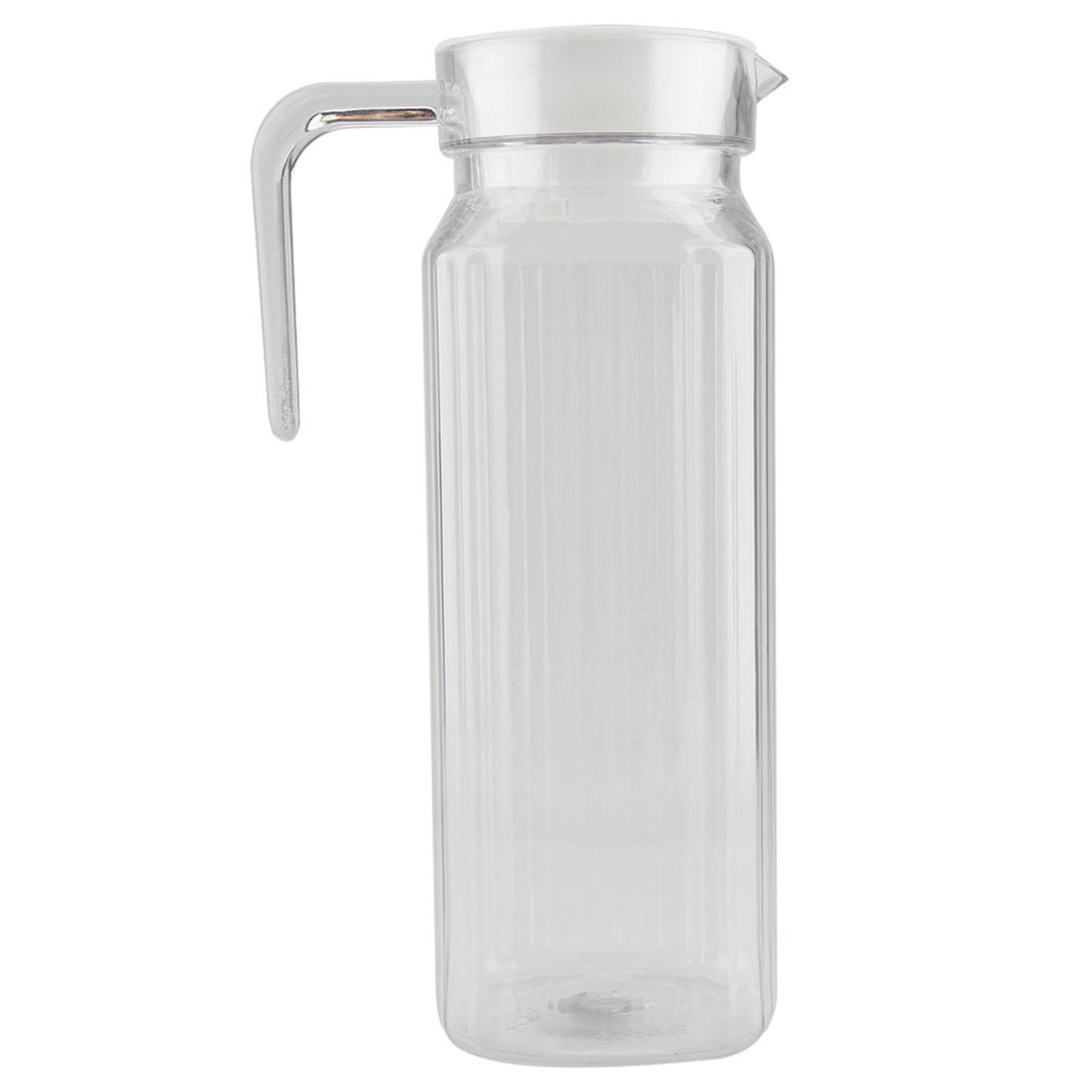 BORDSTRACT Water Jug,Acrylic Transparent Bottle Striped Cold Jug With ...