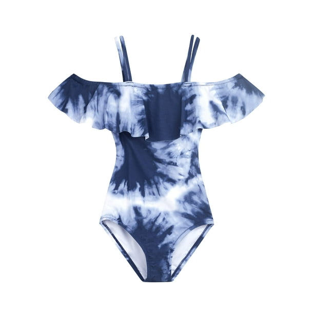Kanu Surf Girls' Peggy UPF 50 Sport Off Shoulder One Piece Swimsuit ...