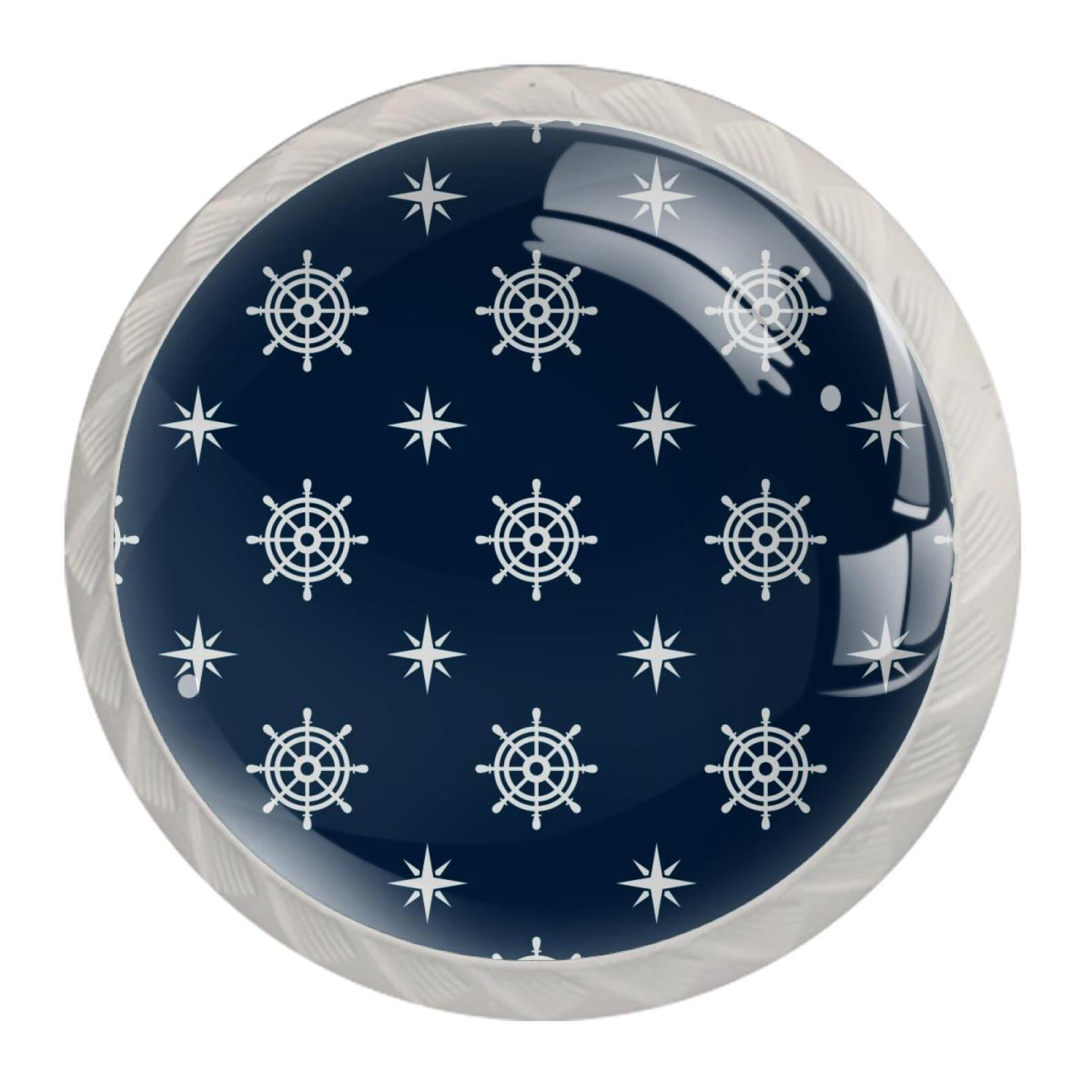 4 Pcs Beach Compass Knobs for Kitchen Cabinet Cupboard Dresser Bookcase ...