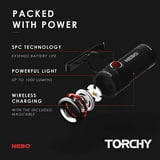 NEBO Torchy 1,000-Lumen Pocket Flashlight, LED Rechargeable Flashlight ...