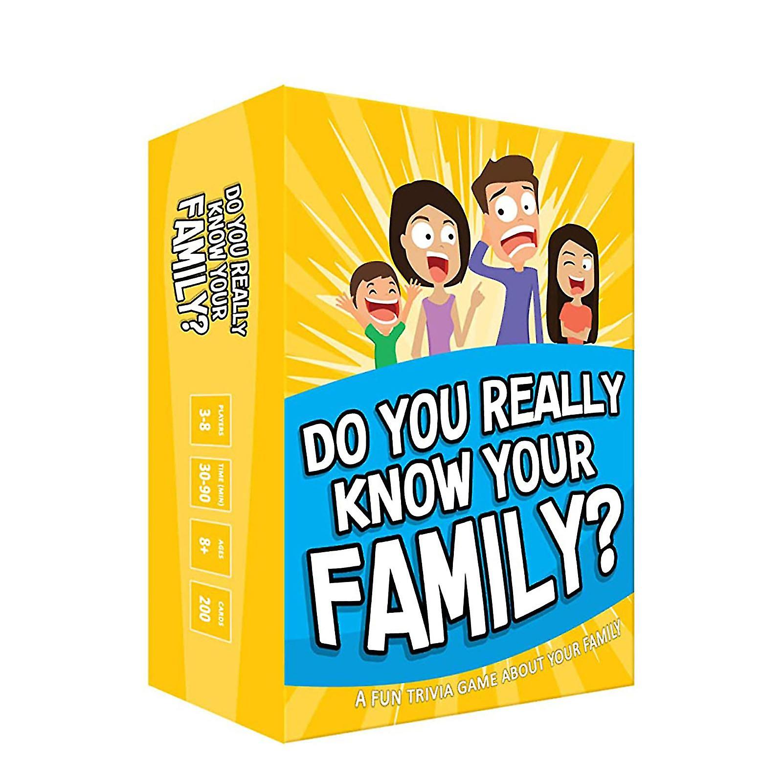 Do You Really Know Your Family Game Cards Interesting Interactive Game ...
