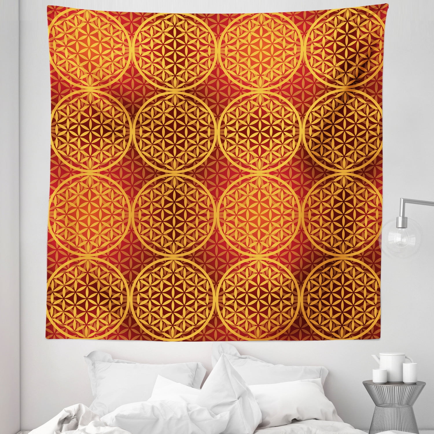 Victorian Tapestry, Vintage Style Flower with Medieval Tones Rococo ...