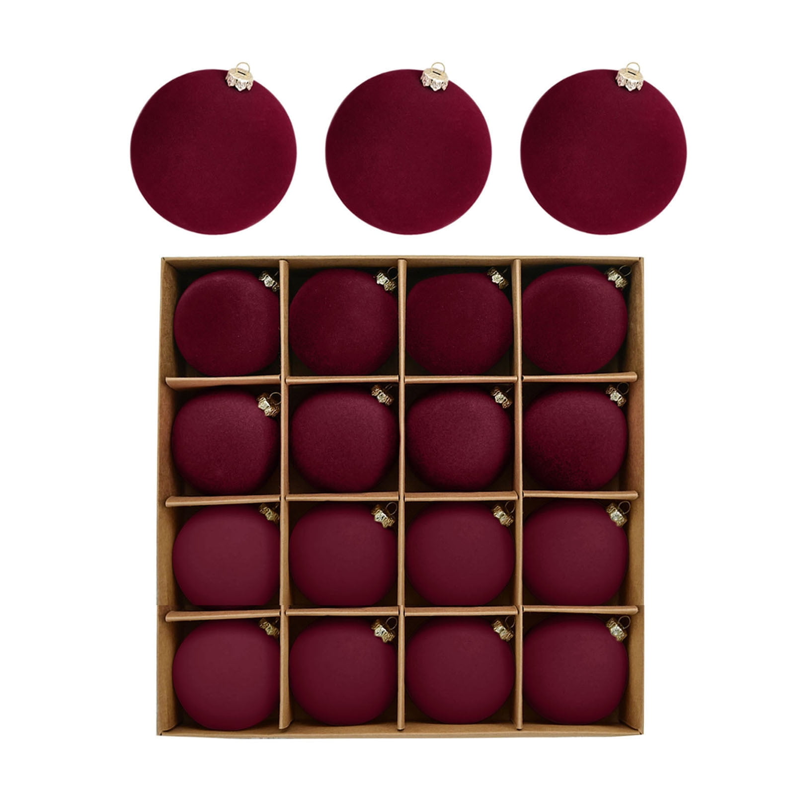 Click here for Fridja Christmas Decorations 16 Pcs Velvet Christm... prices