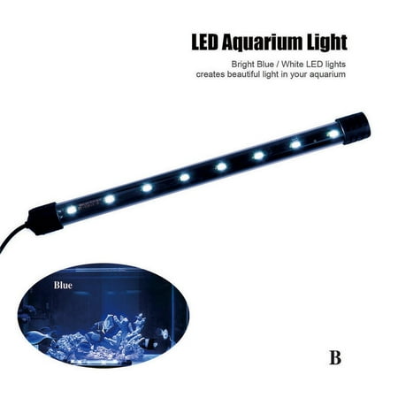 JERALD GATES Aquarium Lamp Fish Tank Light LED Fluorescent Diving Lamp ...