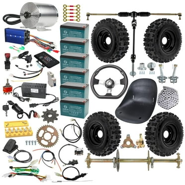 32" Rear Axle Complete Assembly 4 Holes Carrier Hub ATV Bike Rear Axle ...