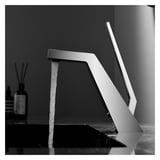 Basin Faucet Black/Chrome Face Single Handle Deck Mounted Sink Taps ...