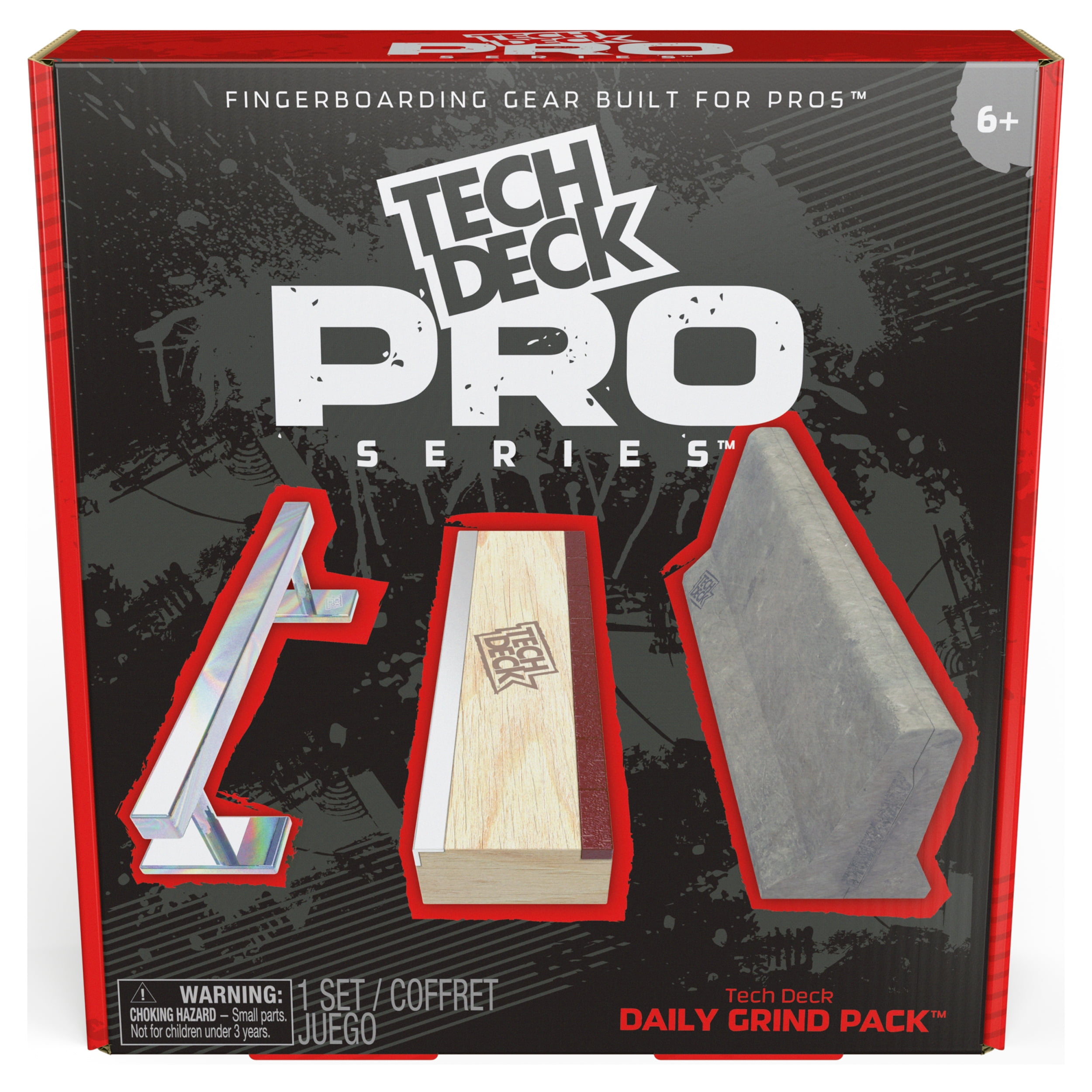 Tech Deck, Pro Series Daily Grind Pack with 3 Obstacles, Built for Pros ...