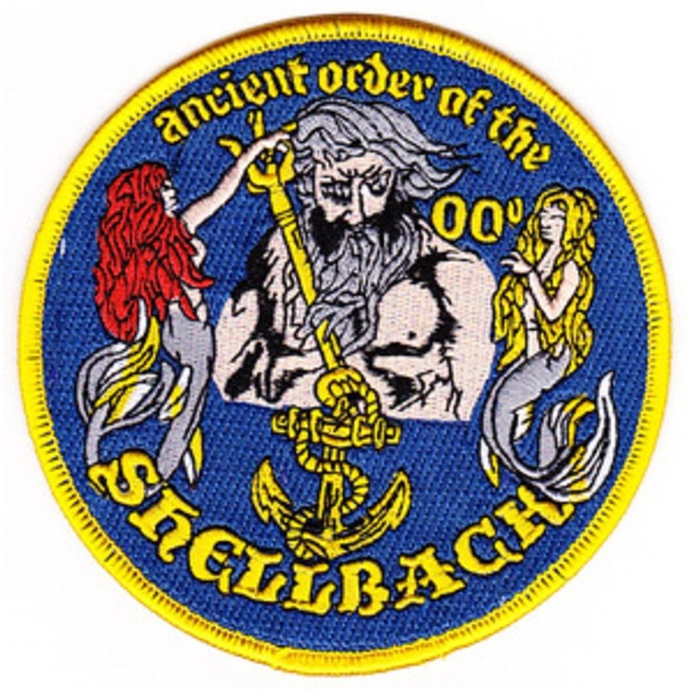 ANCIENT ORDER OF THE SHELLBACK PATCH CROSSING THE LINE CEREMONY NEPTUNE ...