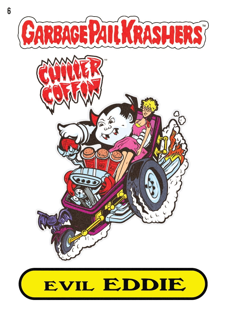 Buy Garbage Pail Kids Evil Eddie 3 Krasher with Exclusive Trading Card ...
