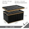 Citylife Extra Heavy Duty Large Containers - 4 Packs 64L / 17 Gal ...