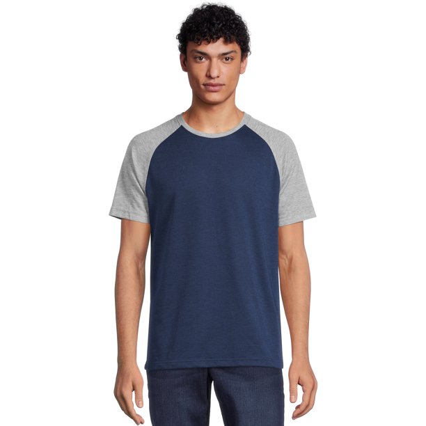 George Men's Raglan Tee with Short Sleeves - Walmart.com