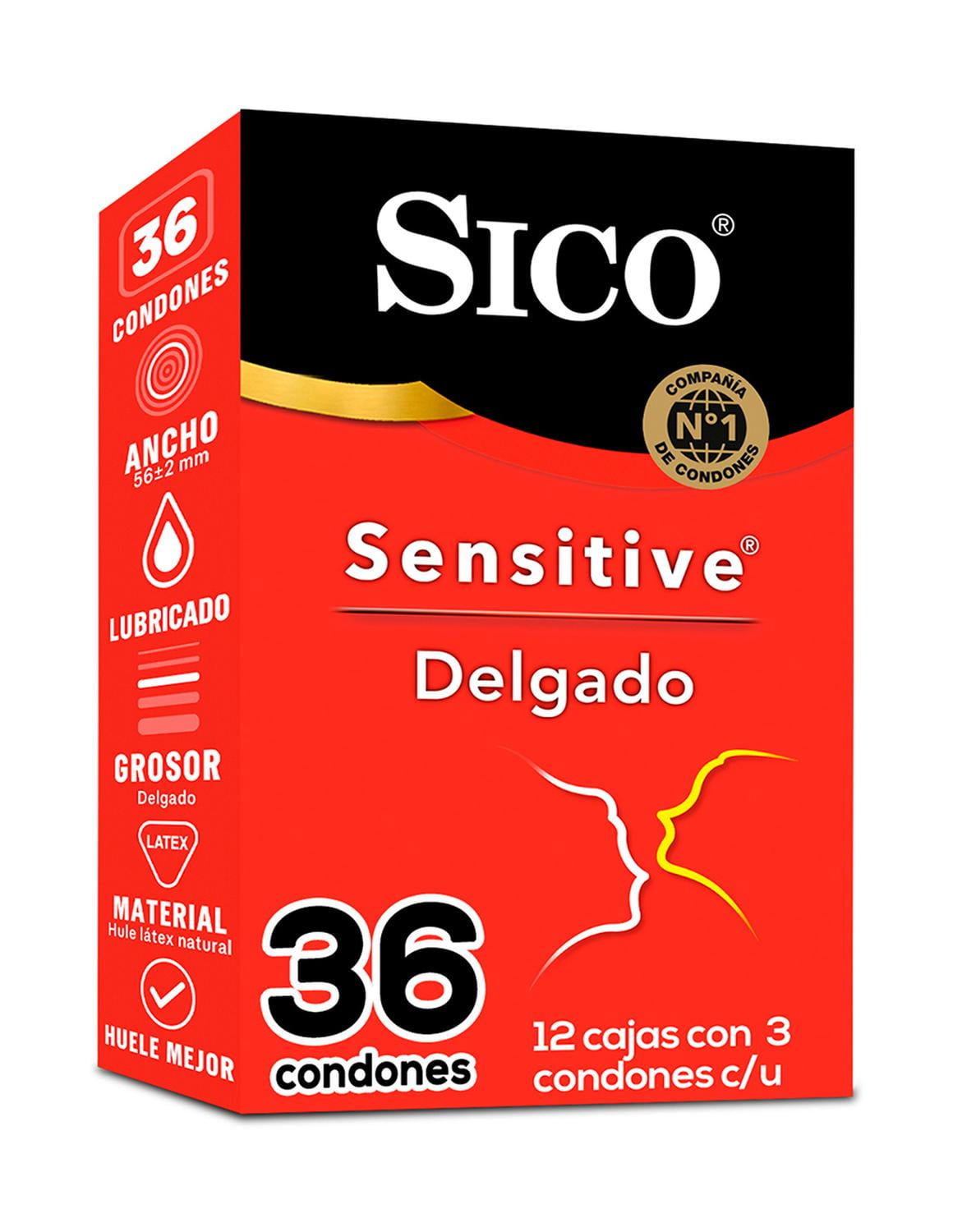 Condones Sico Sensitive caja 36 piezas Sico Sensitive | Walmart en línea