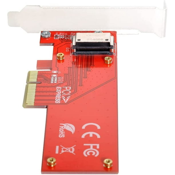 Cablecc PCI-E 4X Host Adapter to NVMe Ruler 1U GEN-Z EDSFF Short SSD E1.S Carrier Adapter ...