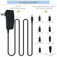 AC to DC 15V 2A Universal Power Adapter with 8 Interchangeable Tips ...