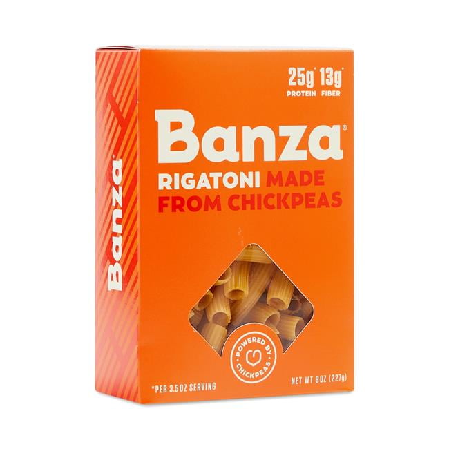 Banza 8 oz Pasta Rigatoni Chickpea - Pack of 6 - Walmart.com