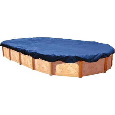 YardGuard Blue Above-Ground Safety Cover for a Kayak Pool, 12' x 24 ...
