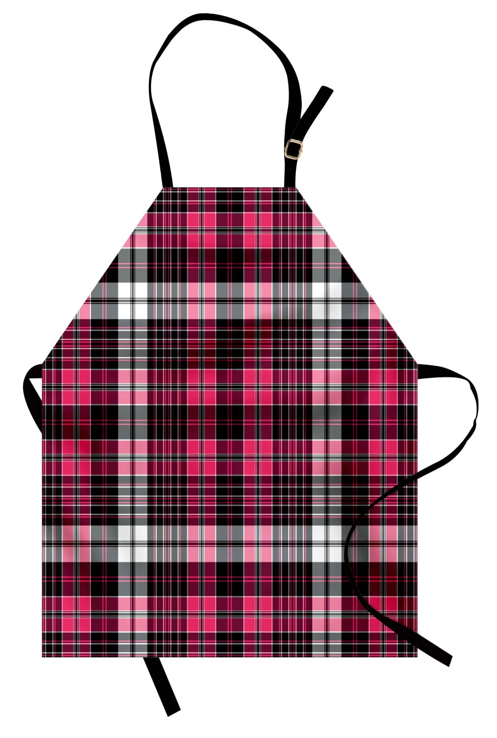 Checkered Apron Symmetrical Lines and Squares Geometric Old Tartan ...