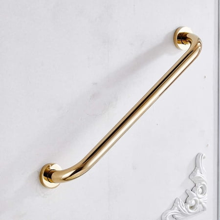 Gold Grab Bar, 16 Inch Brass Safety Hand Bars Walls Mount Rail Support ...