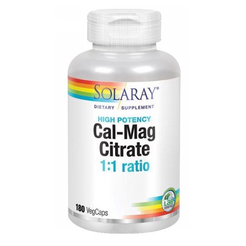 Suplemento Solaray Cal-Mag Citrato 180 cápsulas | Walmart en línea