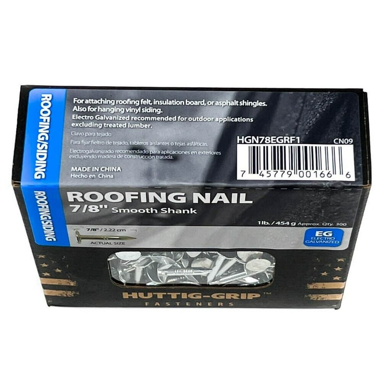 Grip-Rite 1-1/4-in Smooth Electro-Galvanized Roofing Nails, 55% OFF Grip-Rite 1-1/4-in Smooth Electro-Galvanized Roofing Nails, 55% OFF