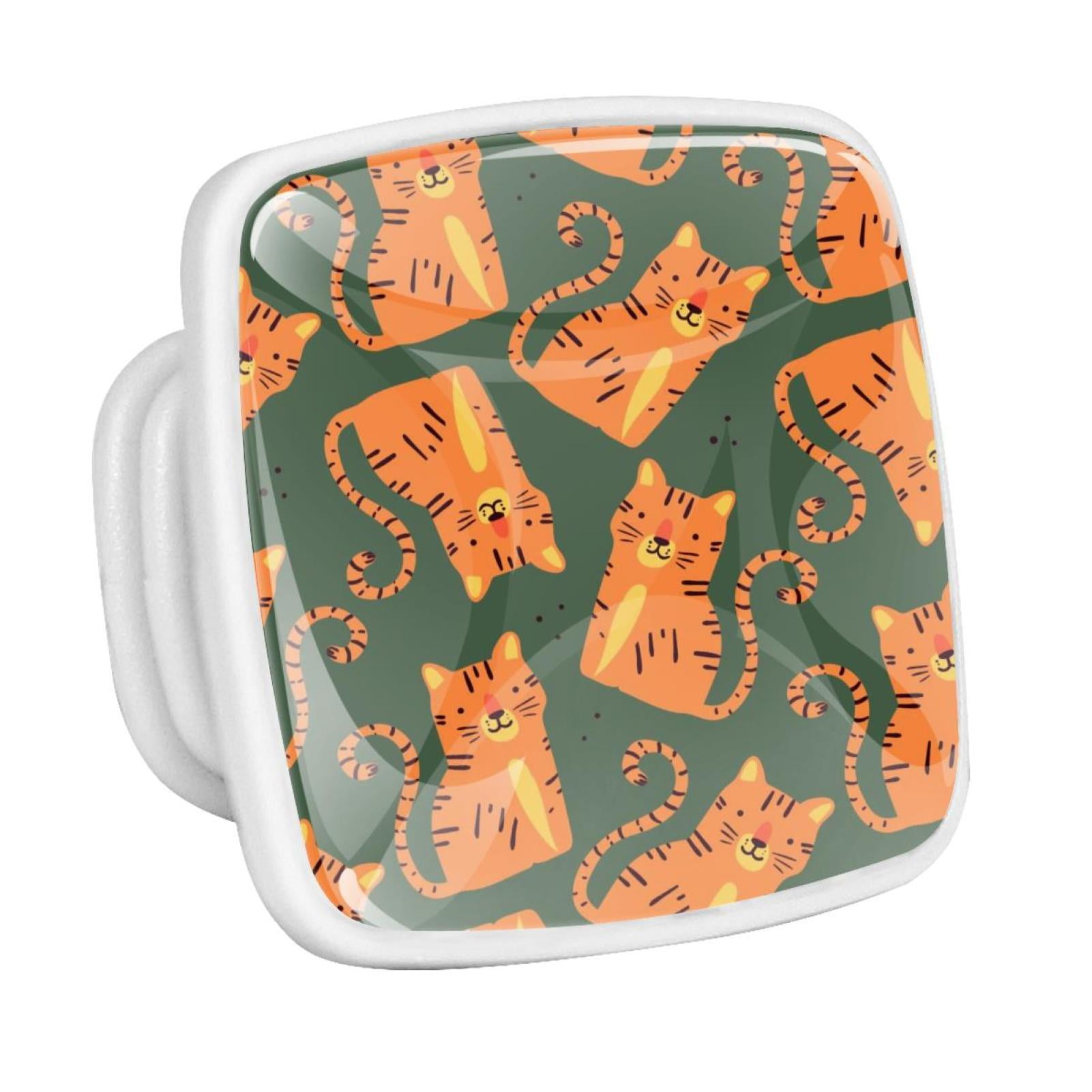 4PCS Square Cabinet Fluorescence Knob Glowing in the Dark Furniture ...