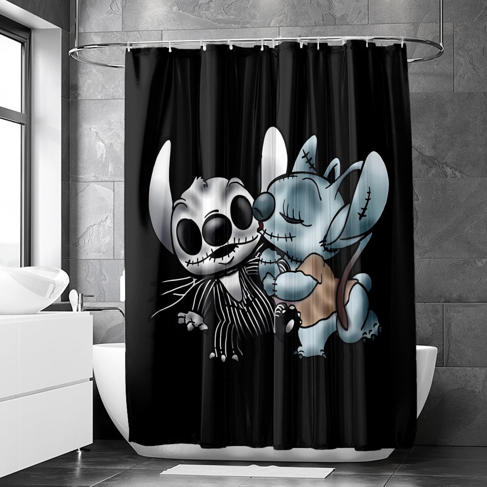 Lilo And Stitch Cartoon Anime Aesthetics Cartoon Stitch Shower Curtain