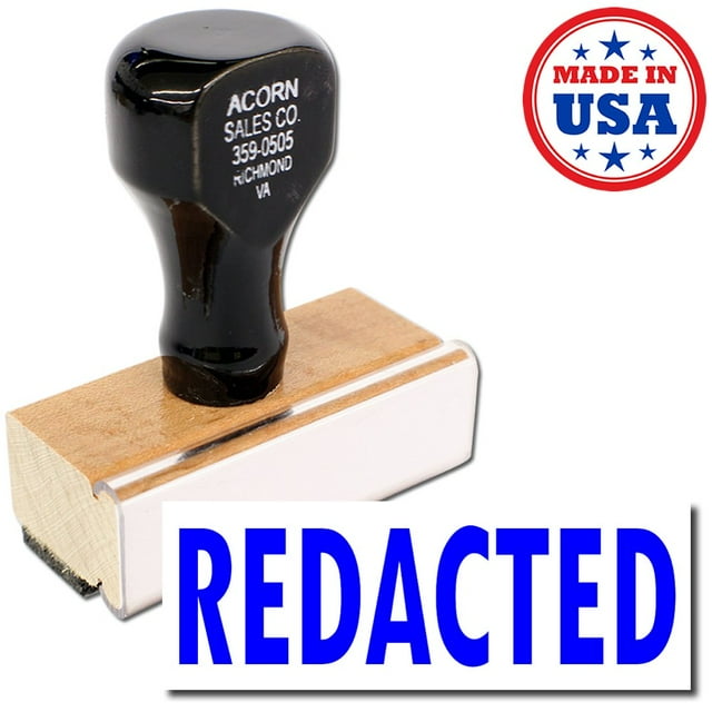 Redacted Rubber Stamp - Walmart.com