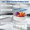 2026 New 3 Pcs Large Fruit Storage Containers for Fridge with Removable ...