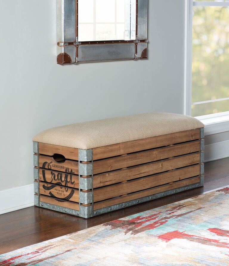 Powell Adria Storage Bench - Walmart.com