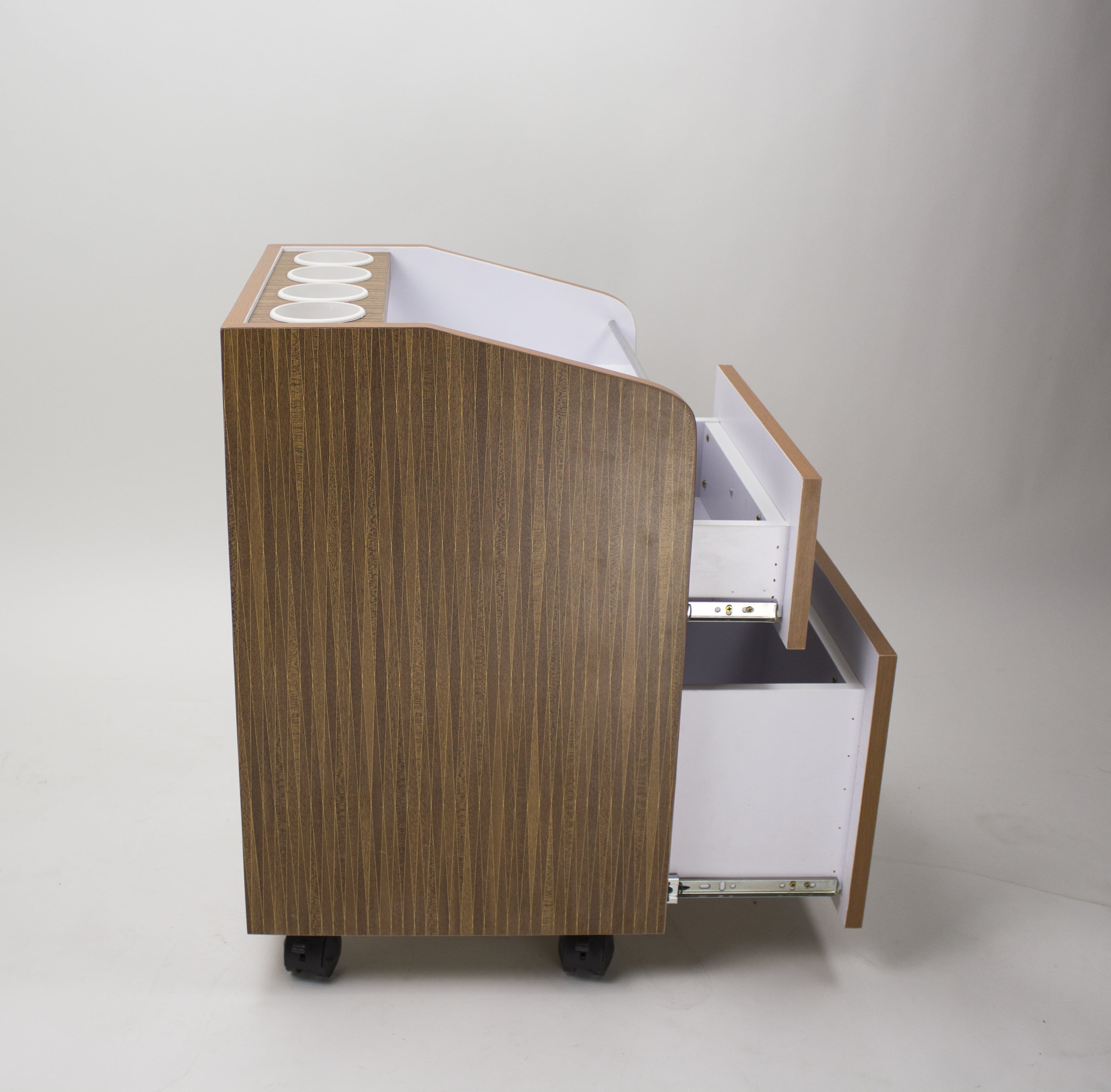 Buy VERONA II Pedicure Trolley Wooden Trolley, Nail Salon Storage Cart ...