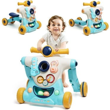Wonderstone 3 in 1 Baby Walker Sit and Stand Push Learning Toys, Speed ...