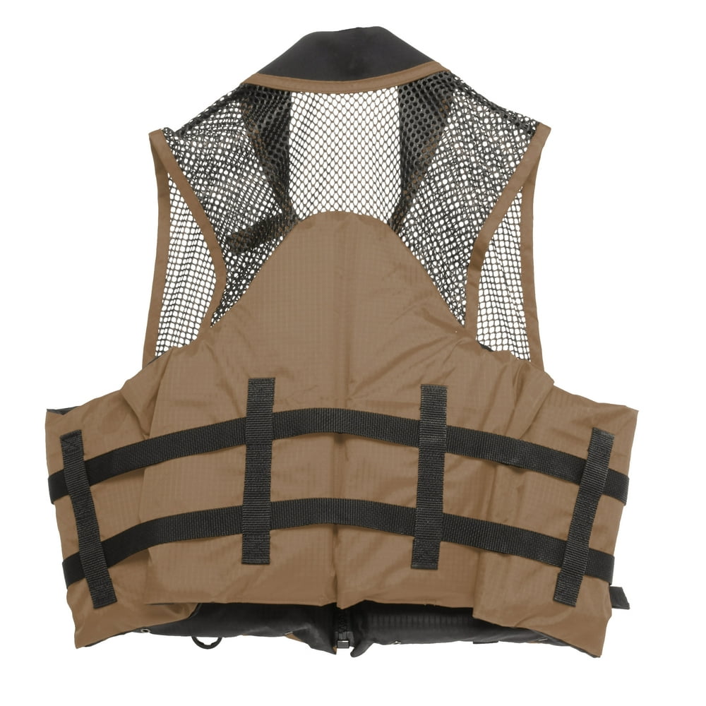 Deluxe Mesh Top Fishing Vest, L/XL, Bark - Walmart.com - Walmart.com