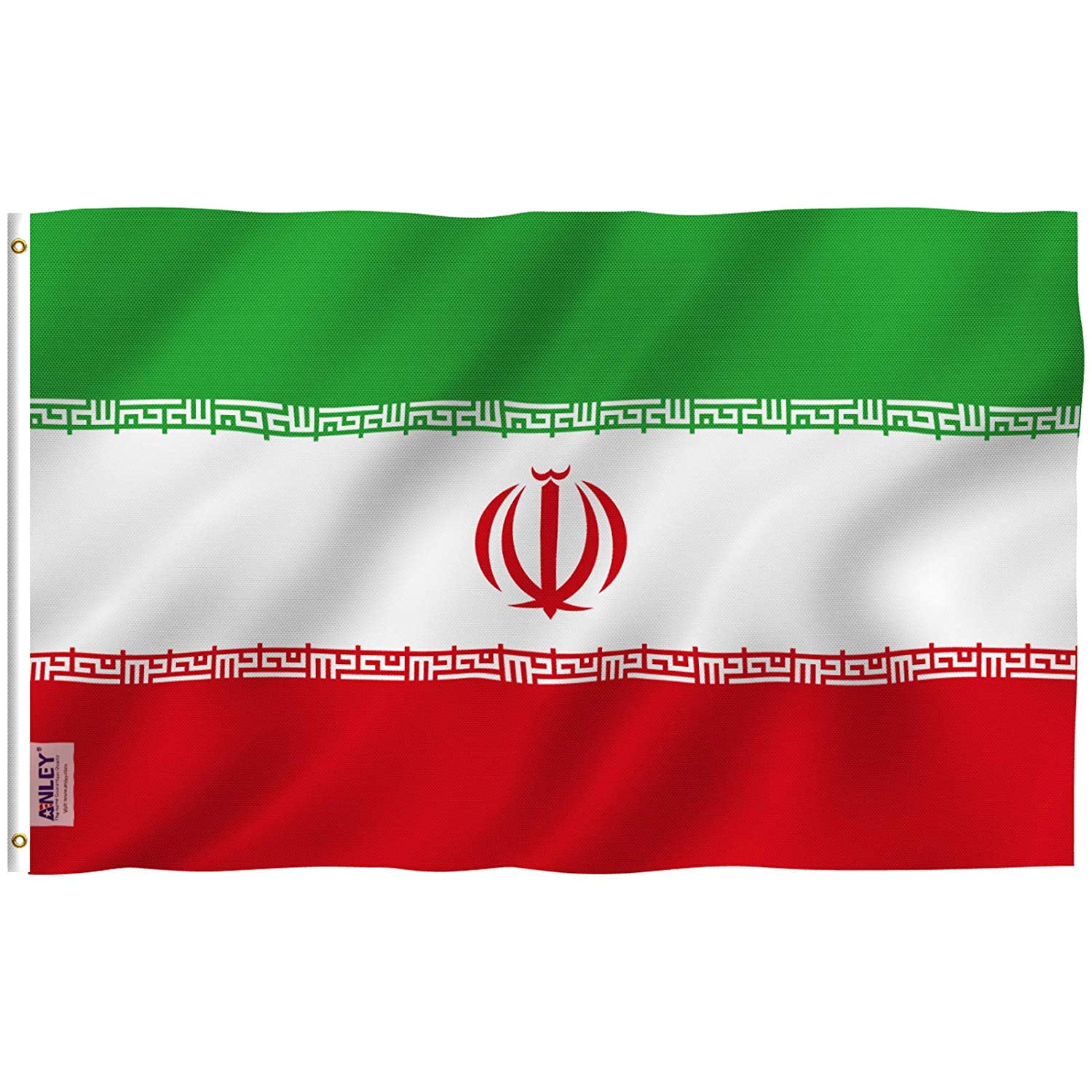 Anley 3x5 Feet Iran Flag - Islamic Republic of Iran Flags Polyester ...