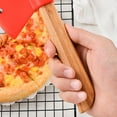 BAOPAI Stainless Steel Axe Shaped Pizza Cutter with Wooden Handle - 360 ...
