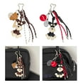 Adorable Schnauzer Dog Keychain Bag Charm Handcraft with Fine for Daily ...