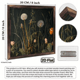 2D Flat, 1pc wooden frame Hanging Decor Sign 8x8 Inch, Heart Dandelion ...
