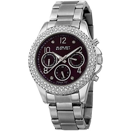 August Steiner Womens Multifunction Watch - 3 Subdials Day, Date and ...