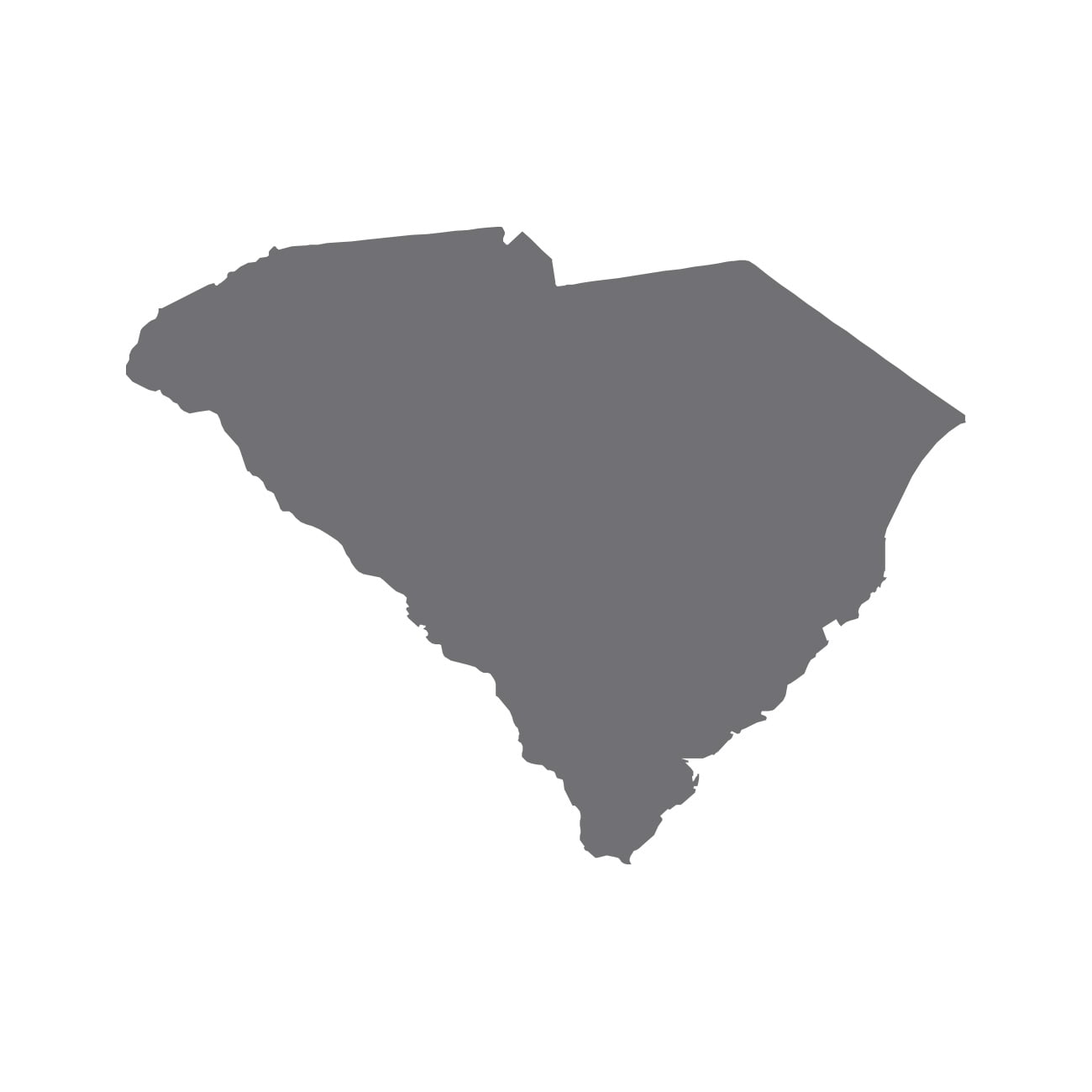 South Carolina Shaped Sticker Decal Die Cut - Self Adhesive Vinyl ...