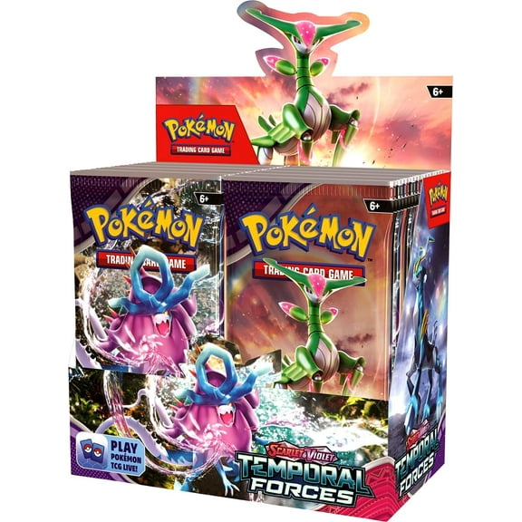 Pokemon TCG, Scarlet and Violet Temporal Forces Booster Display Box, 36 ...