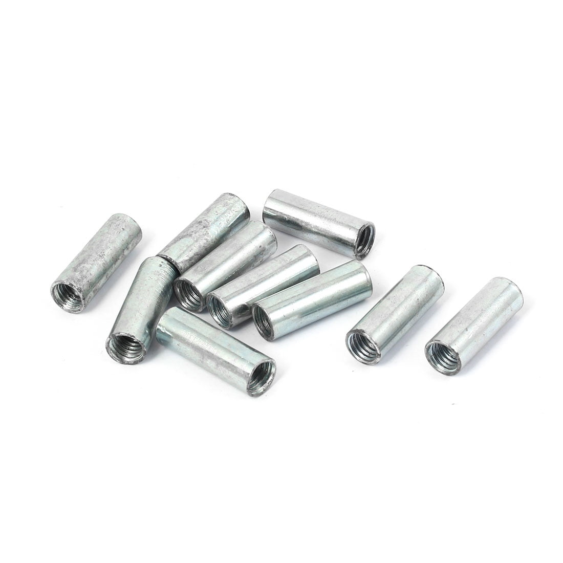 M8 x 10mm x 29mmThreaded Rod Tube Adapter Round Coupling Connector Nuts ...