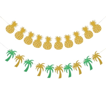 3 Meters Buntings Banners Party Long Felt Selva Greenery Tropical Plant ...