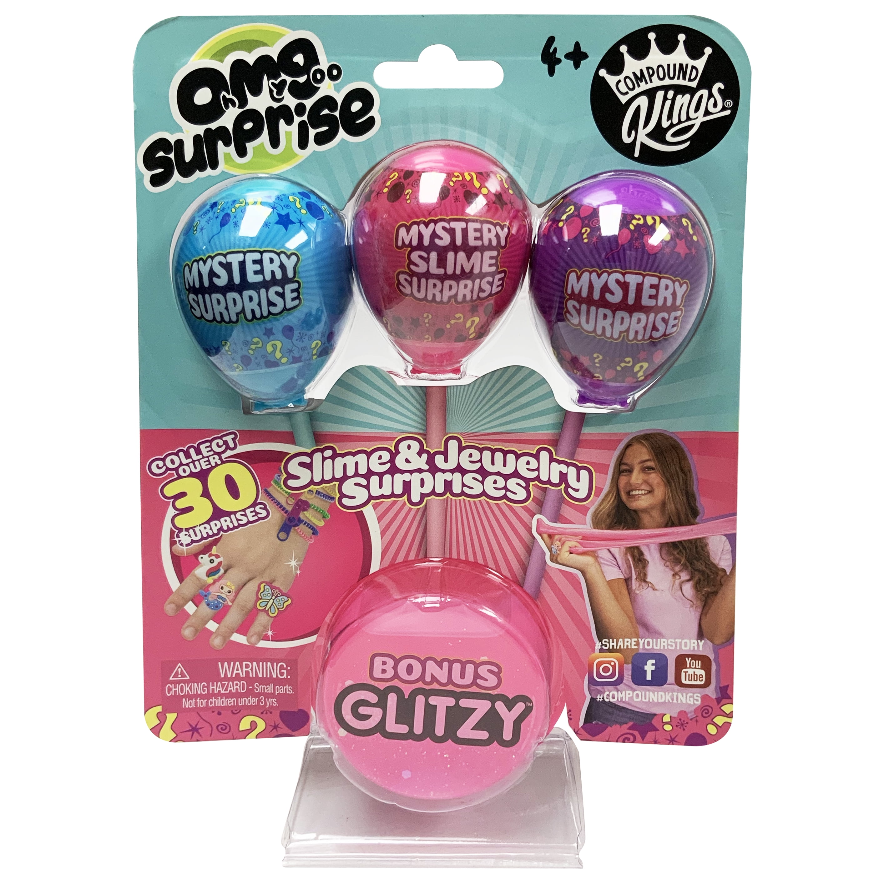 WeCool Toys Inc. OMG 3 Pack Slime Hard Balloons (Styles May Vary ...