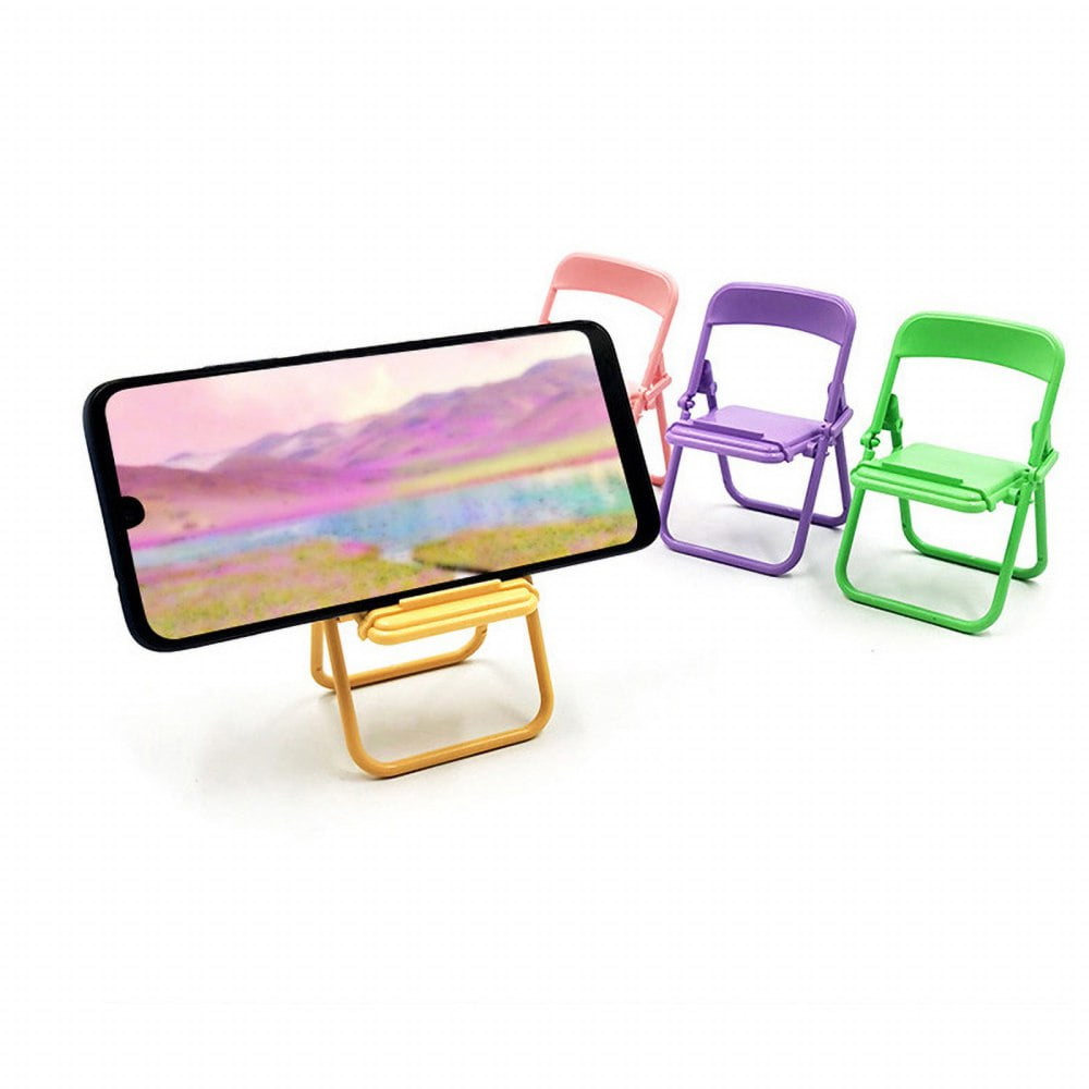 1PC Mini Chair Shape Cell Phone Stand Foldable Universal Candy Color ...