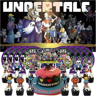 Undertale Party Supplies Birthday Balloons Plates Decoration Cake ...