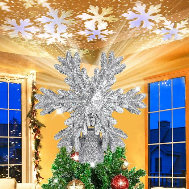 Escudo de árbol de Navidad brillante - Decoración LED - Plata | Bodega Aurrera en línea