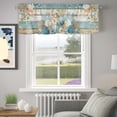 Coastal Sea Starfish Shell Coral Valances for Windows Ocean Creature ...