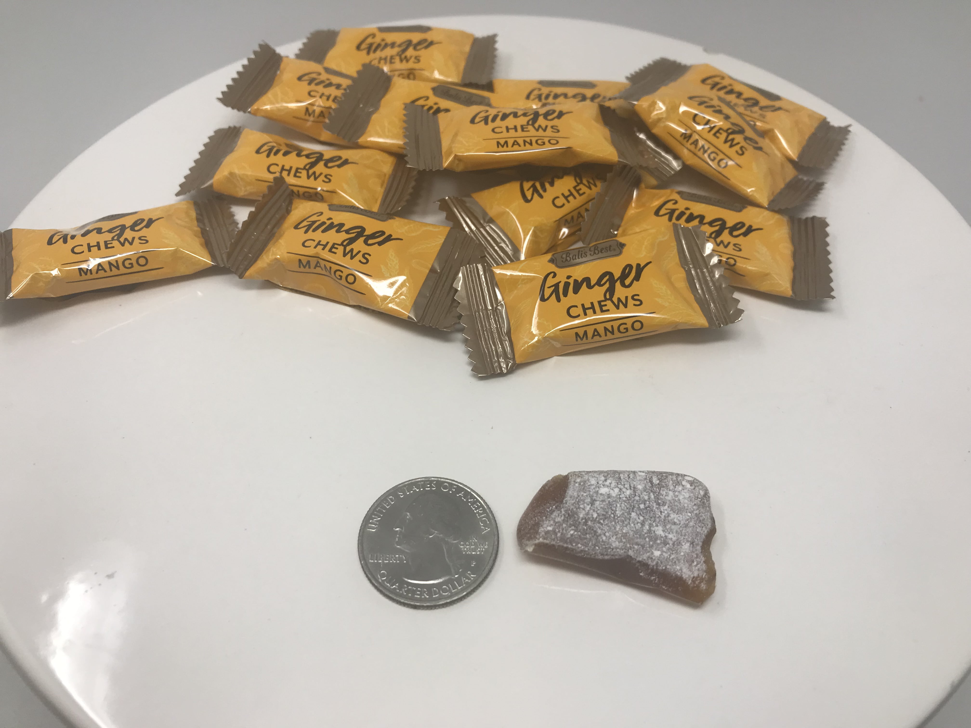 Bali's Best Ginger Chews Tropical Mango ginger candy 1 pound - Walmart.com