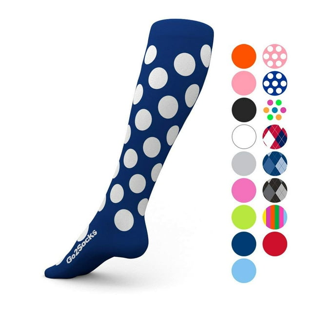 GO2 Compression Socks for Men Women, 20-30 mmHG Medical Stocking ...