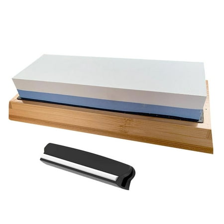 Double Side Whetstone with Base & Angle Guide for Chef | Walmart Canada